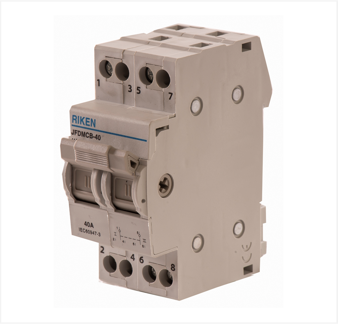 CHANGEOVER ISOLATOR 40A 2P DIN RAIL RIKEN – Prothabe